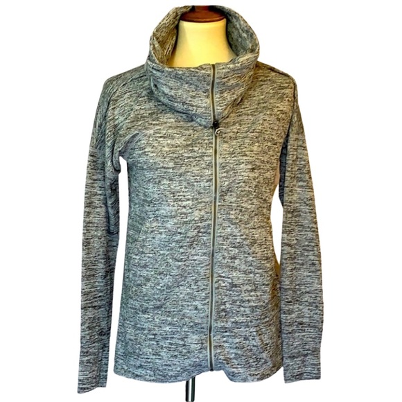 Athleta | Jackets & Coats | Athleta Kickback Zip Front Cowlneck Jacket ...